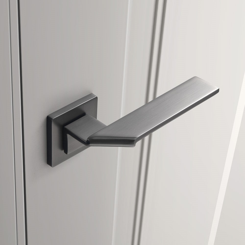 Fold Internal Door Handle - Gun Metal Grey By HNDL Door Hardware